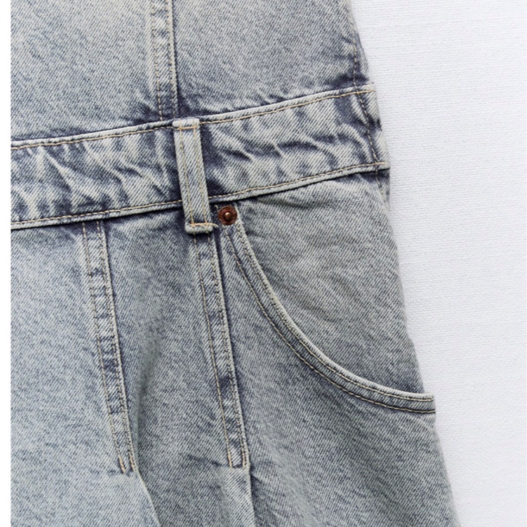 ZARA - TRFデニムボックスプリーツワンピースの通販 by ぽんぽこ ZARA - TRFデニムボックスプリーツワンピースの通販 by ぽんぽこ