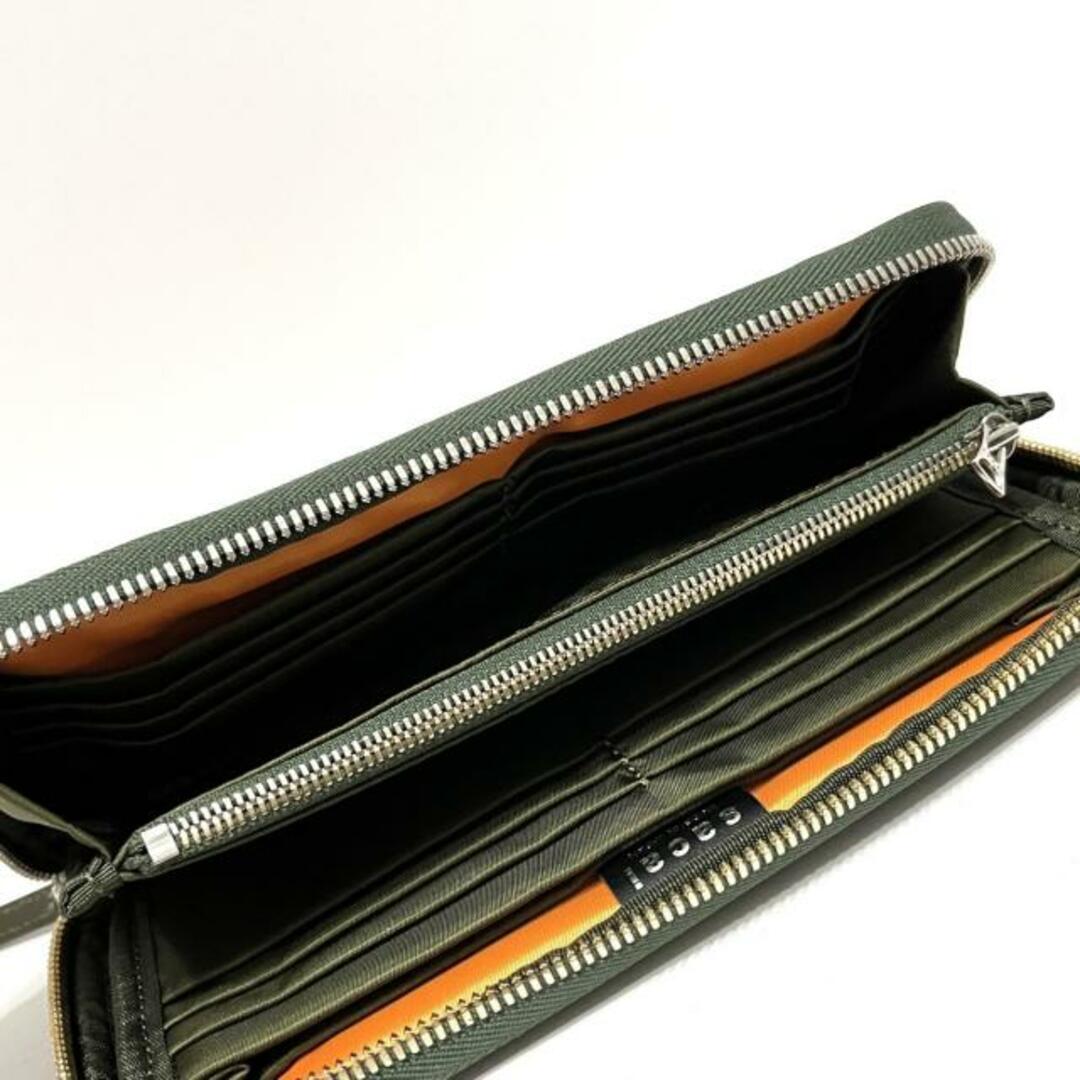 Sacai(サカイ) 長財布美品 ダークグリーン ラウンド ナイロン Sacai(サカイ) 長財布美品 ダークグリーン ラウンド ナイロン