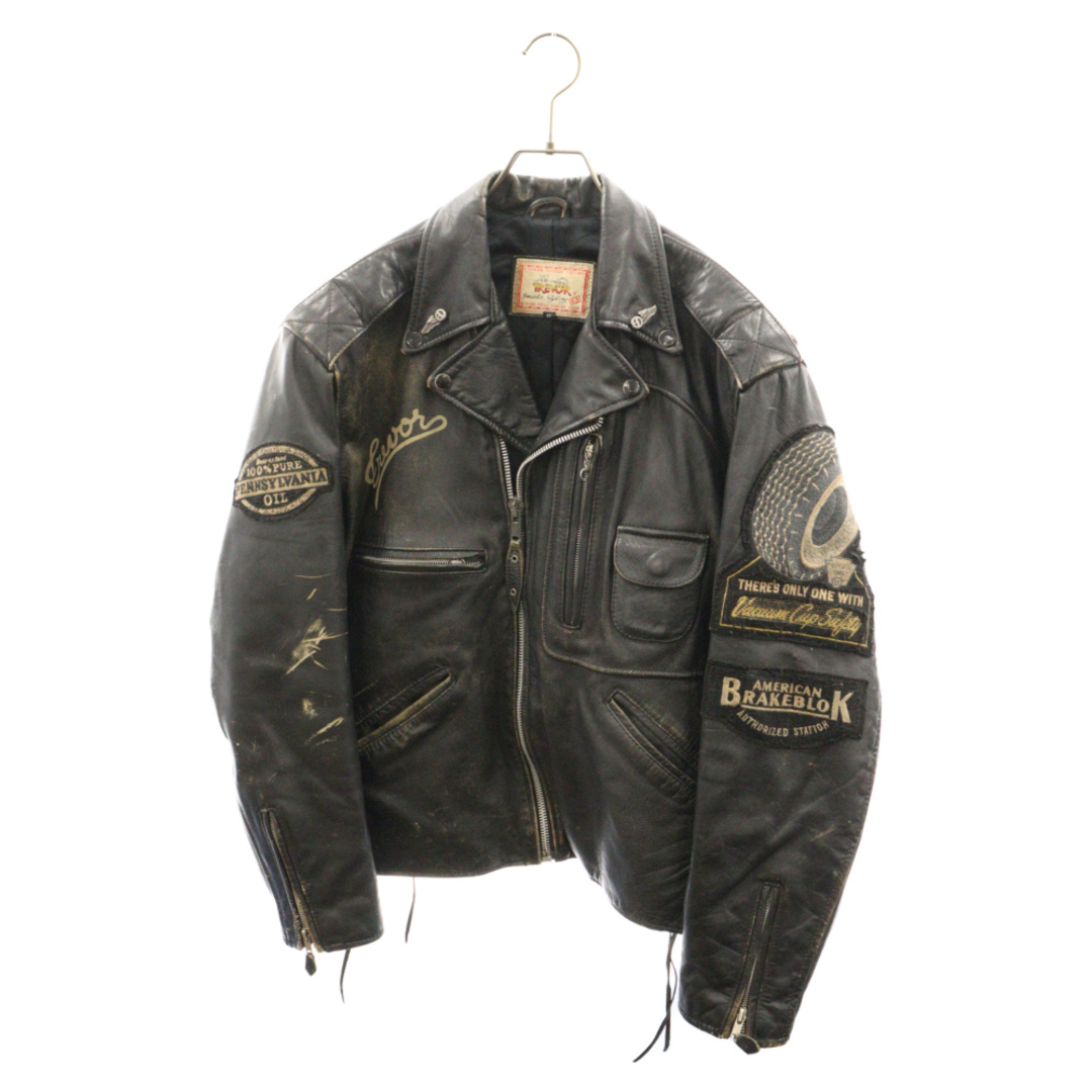 vintage 落と ダブルライダースジャケット 牛革 vintage 落と ダブルライダースジャケット 牛革