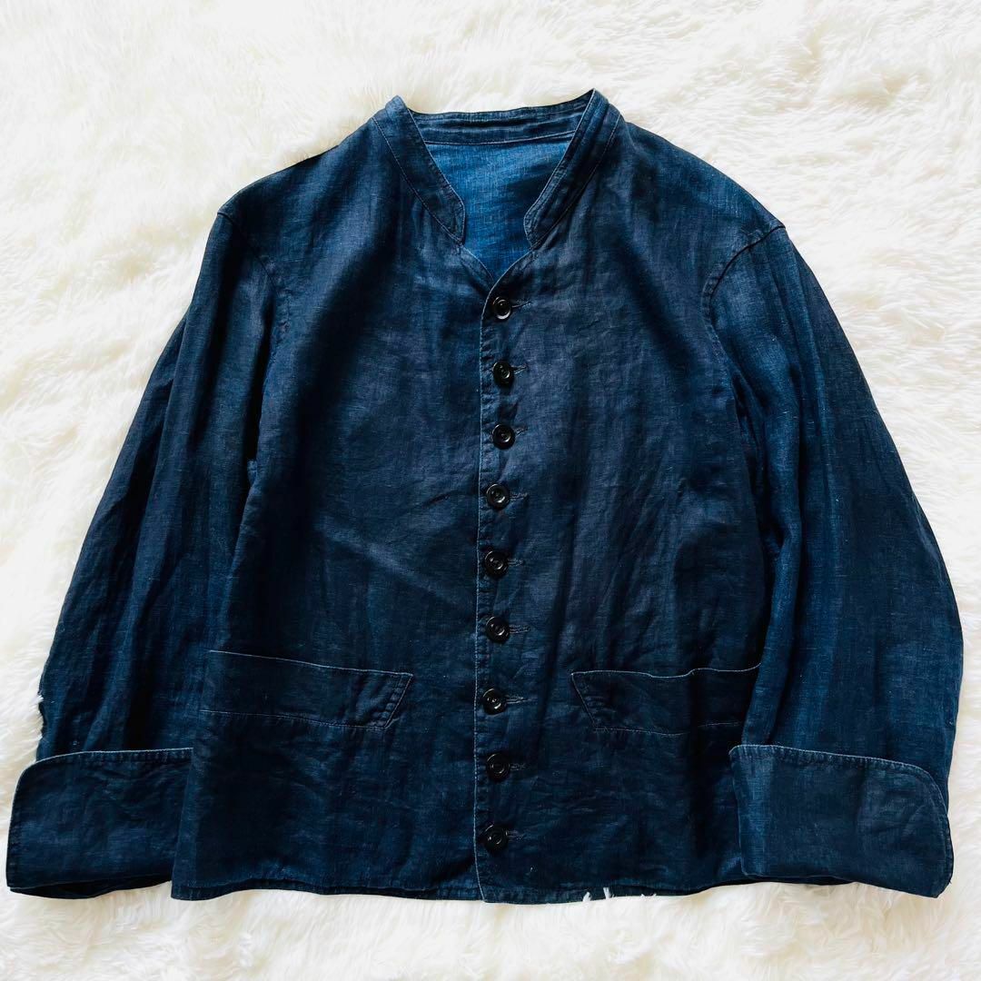 ANATOMICA DOLMAN JACKET リネン インディゴ 40(S) ANATOMICA DOLMAN JACKET リネン インディゴ 40(S)