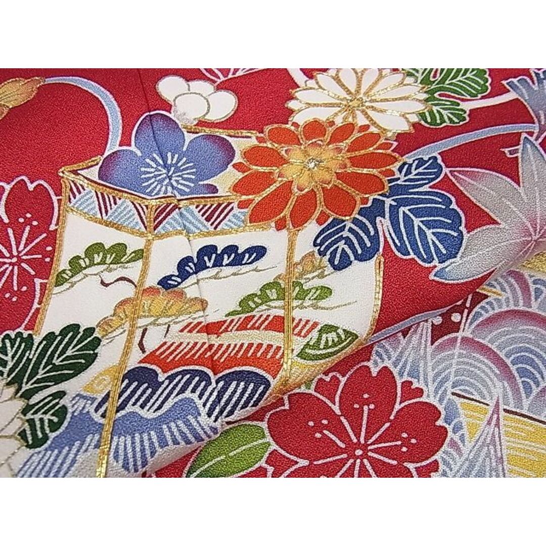 平和屋本店□極上 創業460年・千總 振袖 駒刺繍 貝桶花文 金彩 平和屋本店□極上 創業460年・千總 振袖 駒刺繍 貝桶花文 金彩
