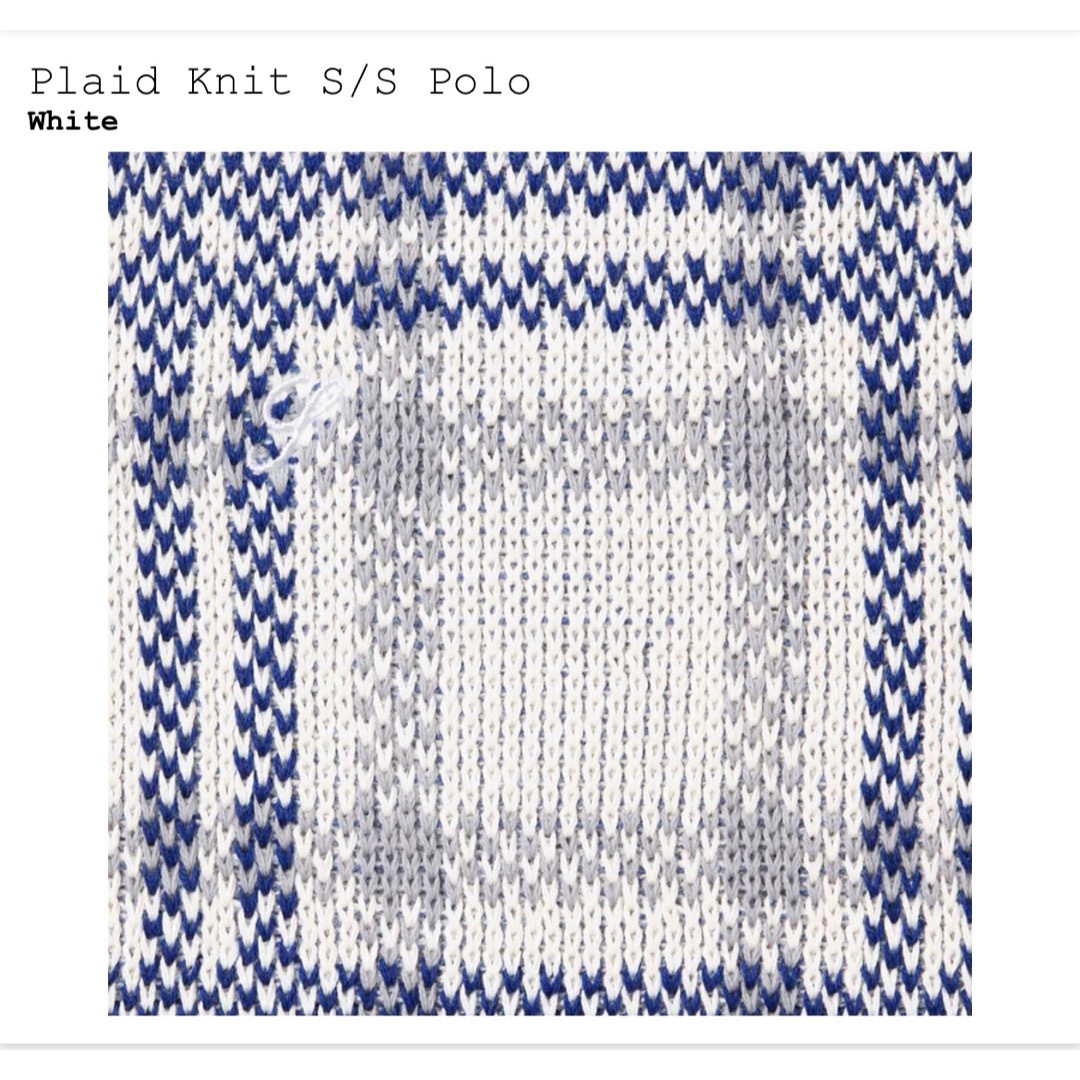 Supreme - Supreme Plaid Knit S/S Poloの通販 by アド's shop Supreme - Supreme Plaid Knit S/S Poloの通販 by アド's shop