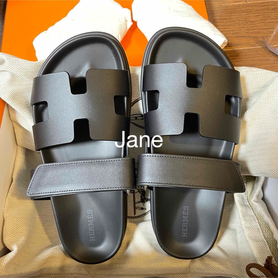 HERMES サンダル 《シプレ》エルメス ブラック37|レディース HERMES サンダル 《シプレ》エルメス ブラック37|レディース