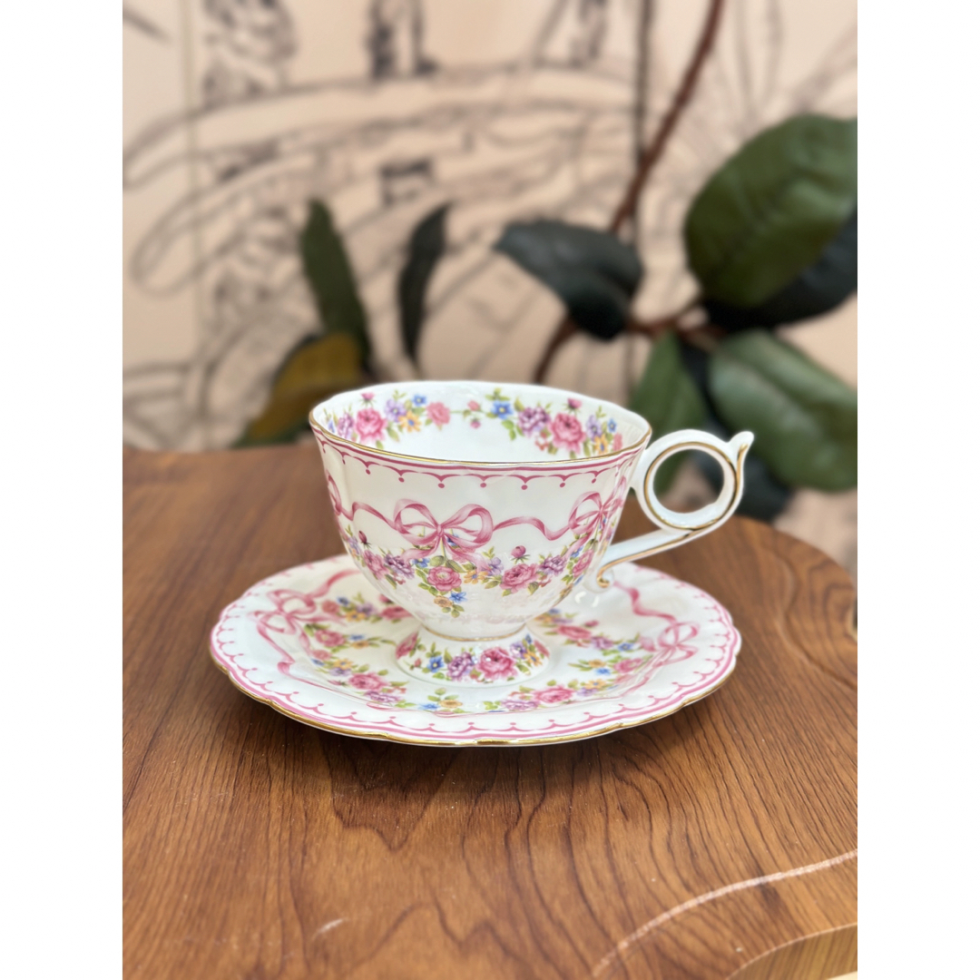 花柄ティー・コーヒーカップセット カップ&ソーサー3客セット 花柄ティー・コーヒーカップセット カップ&ソーサー3客セット