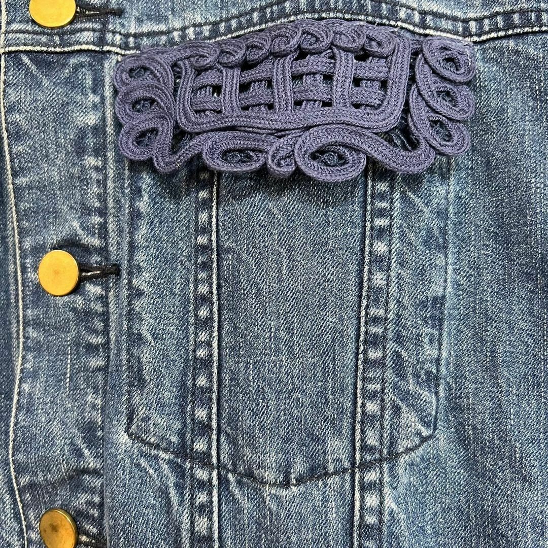 Mame Kurogouchi コード刺繍 オーバーサイズデニムジャケットの Mame Kurogouchi コード刺繍 オーバーサイズデニムジャケットの