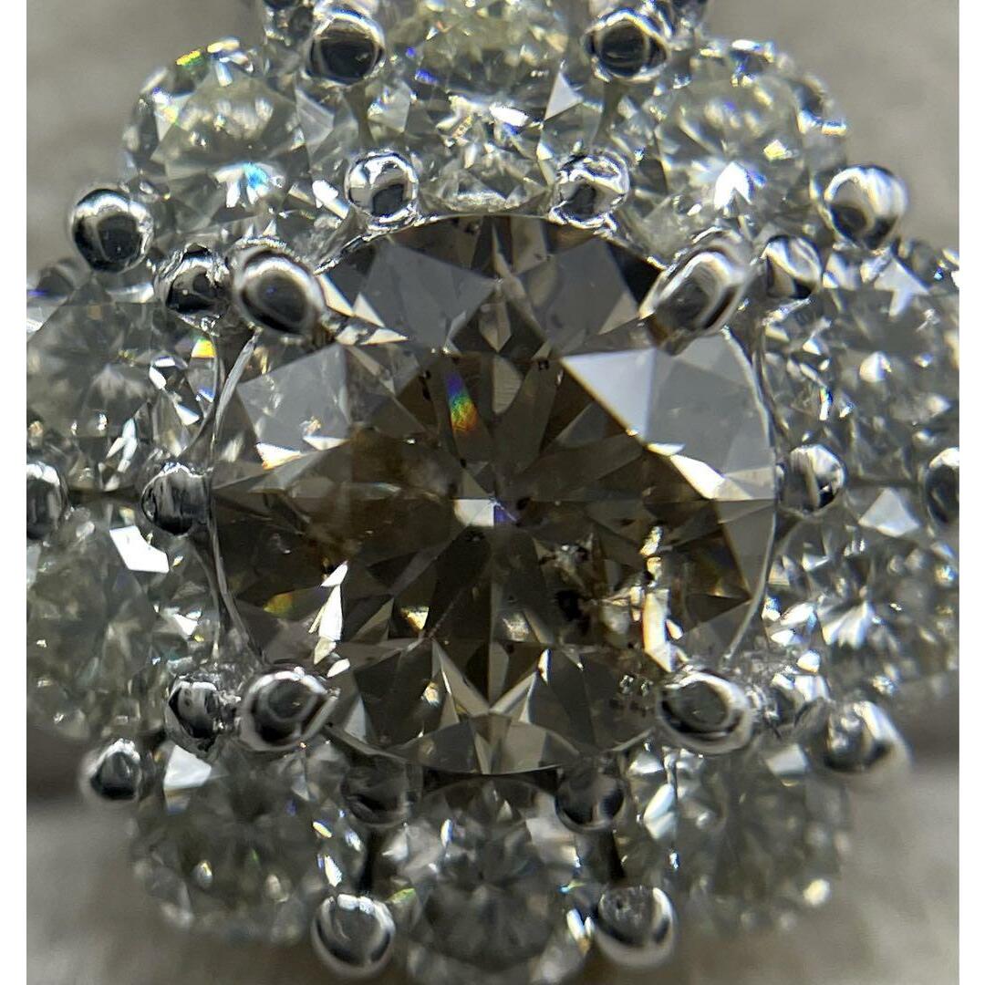 JE194☆高級 ダイヤモンド2.105ct プラチナ ヘッド 鑑別書付 JE194☆高級 ダイヤモンド2.105ct プラチナ ヘッド 鑑別書付