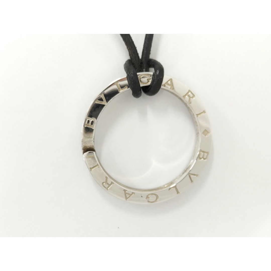BVLGARI - BVLGARI ネックレス ビー ゼロワン SV925 レザー BVLGARI - BVLGARI ネックレス ビー ゼロワン SV925 レザー