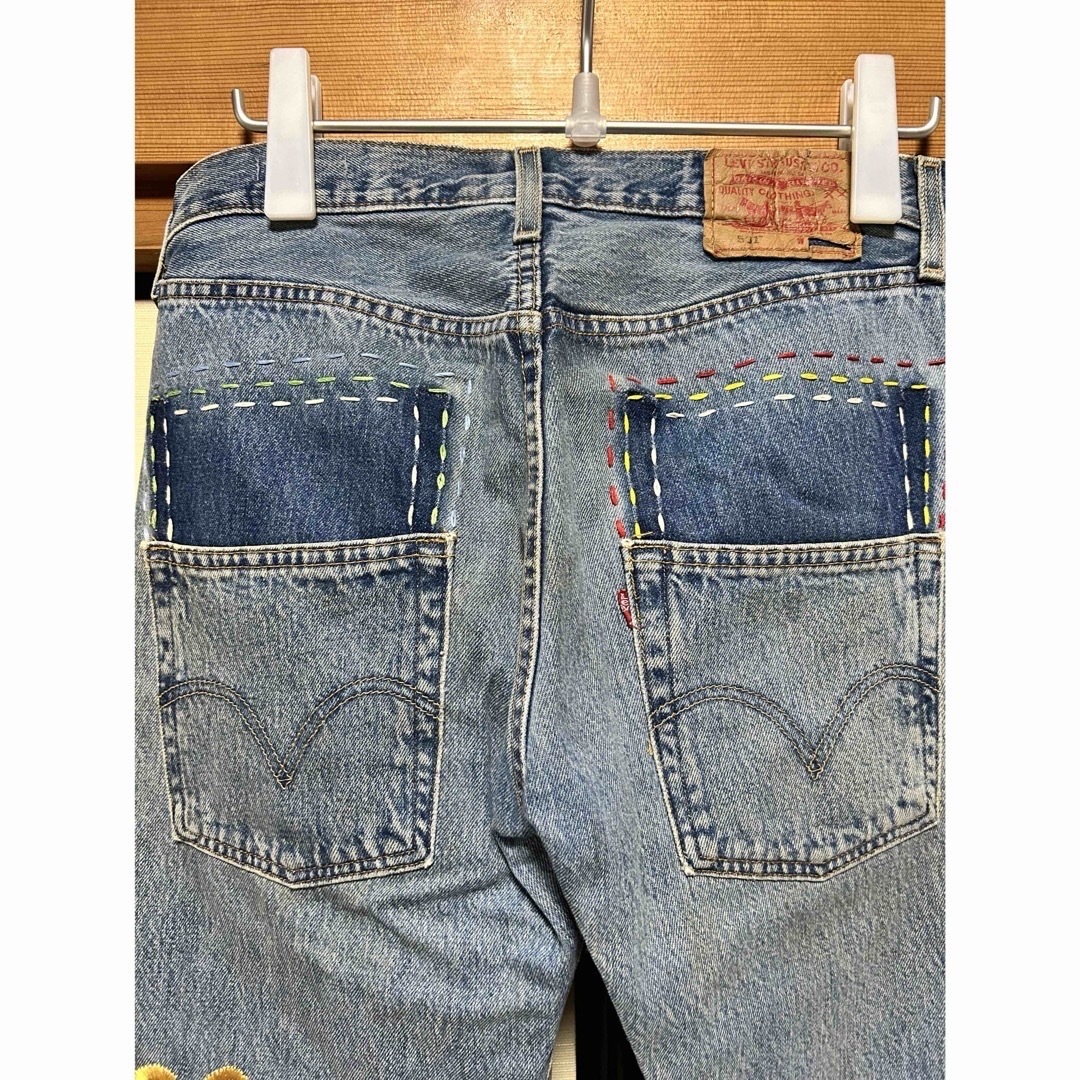 Levi's - Levi's 501 (33×29)リーバイス ミッキー 刺繍の通販 by Levi's - Levi's 501 (33×29)リーバイス ミッキー 刺繍の通販 by