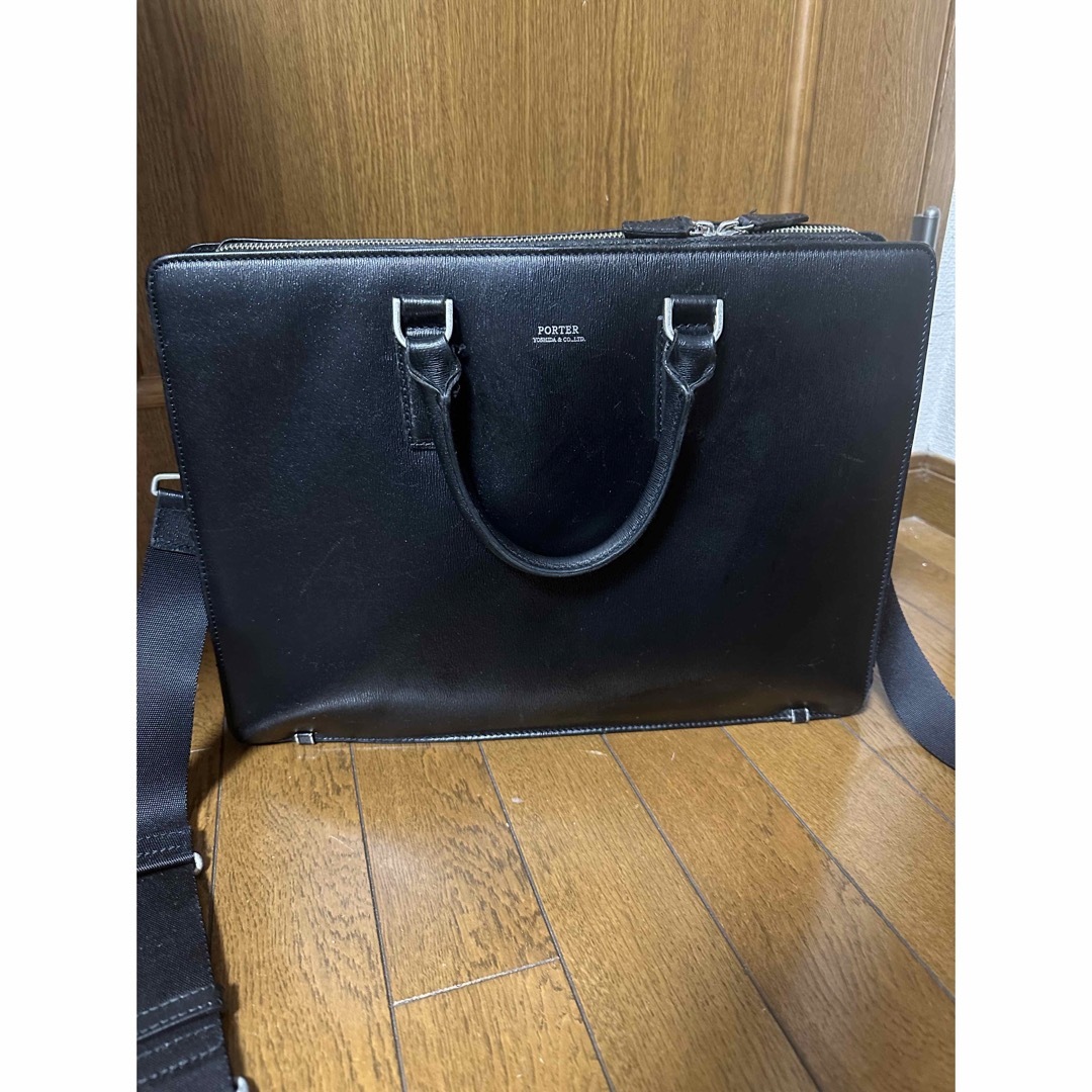 Porter ポーター Flux フラックス ブリーフケース 2way 本革 黒 Porter ポーター Flux フラックス ブリーフケース 2way 本革 黒