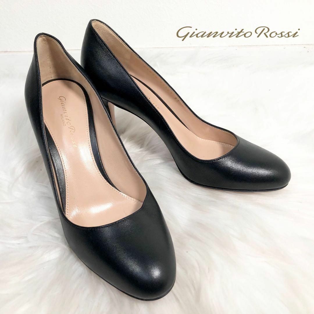 ジャンヴィトロッシ gianvitorossi ネイビー 紺 パンプス ジャンヴィトロッシ gianvitorossi ネイビー 紺 パンプス