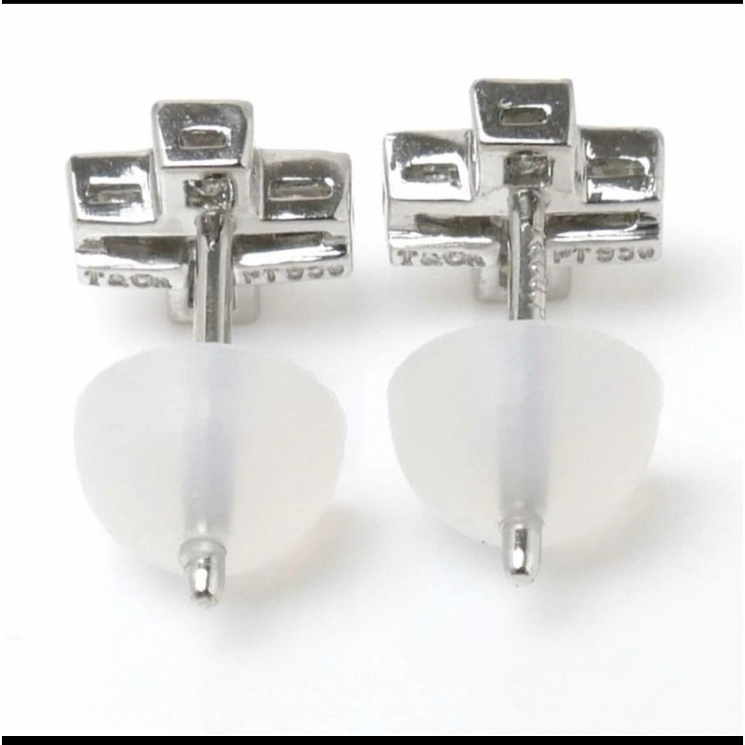 Tiffany & Co. - ティファニー クルーシーフォーム ピアス Pt950 Tiffany & Co. - ティファニー クルーシーフォーム ピアス Pt950