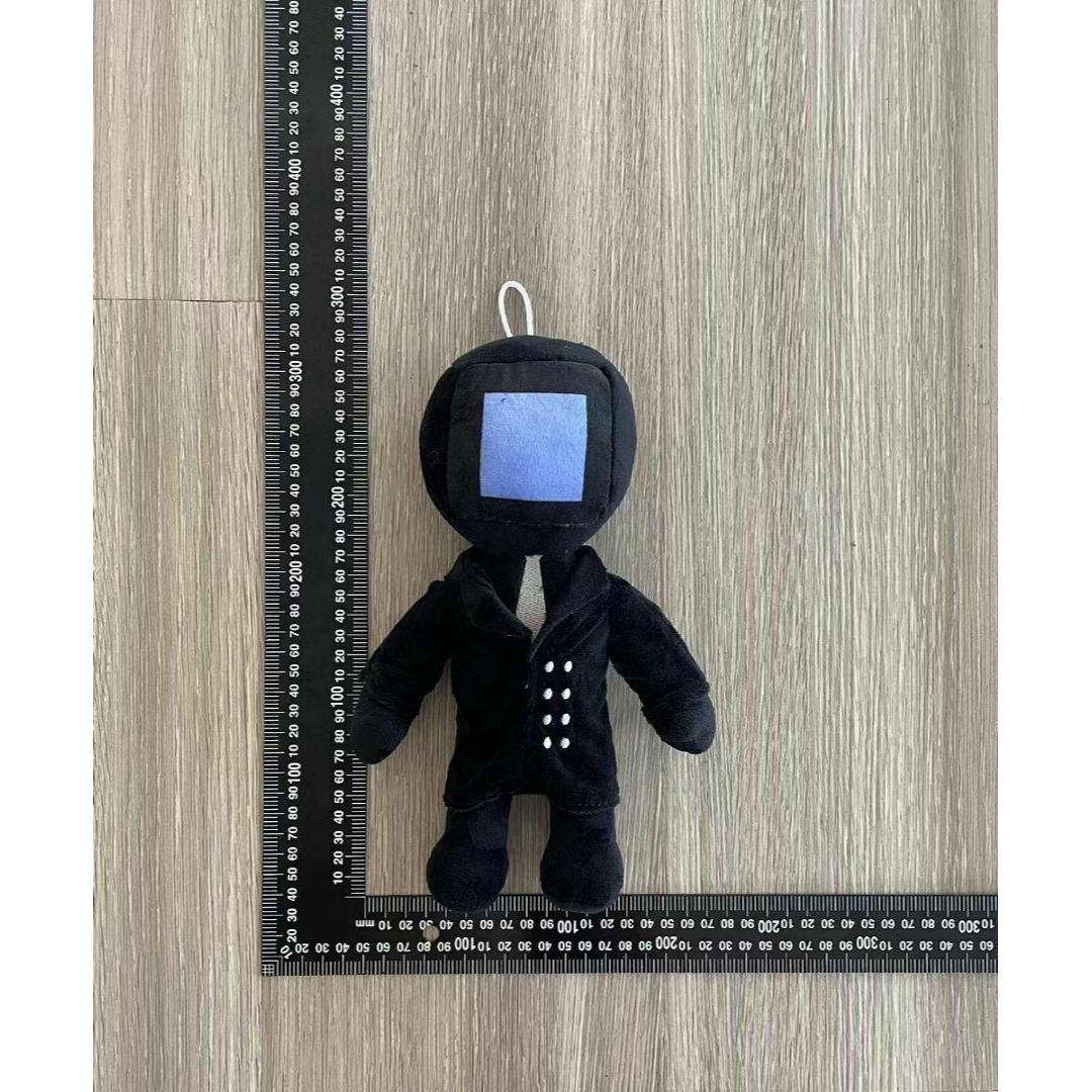 スキビディトイレ ぬいぐるみテレビマンCブラック青テレビ画面 スキビディトイレ ぬいぐるみテレビマンCブラック青テレビ画面