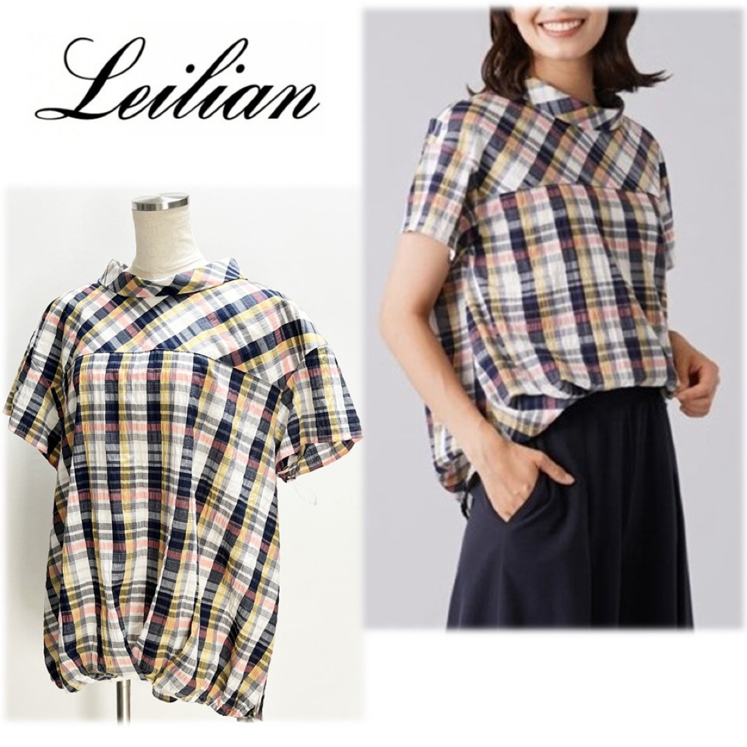 leilian - 《レリアン》新品 前後で長さが違うデザイン 切替 leilian - 《レリアン》新品 前後で長さが違うデザイン 切替