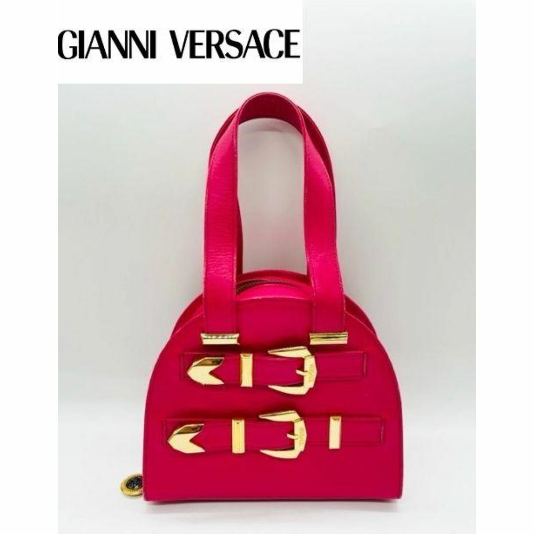 GIANNI VERSACE】ヴェルサーチ ベルトモチーフハンドバッグ GIANNI VERSACE】ヴェルサーチ ベルトモチーフハンドバッグ