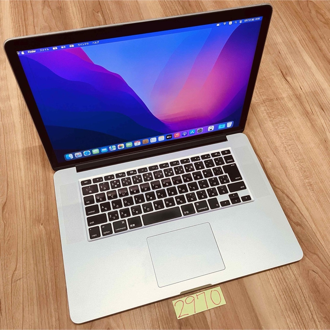 訳あり MacBook pro 15インチ mid2015 管理番号2970 訳あり MacBook pro 15インチ mid2015 管理番号2970