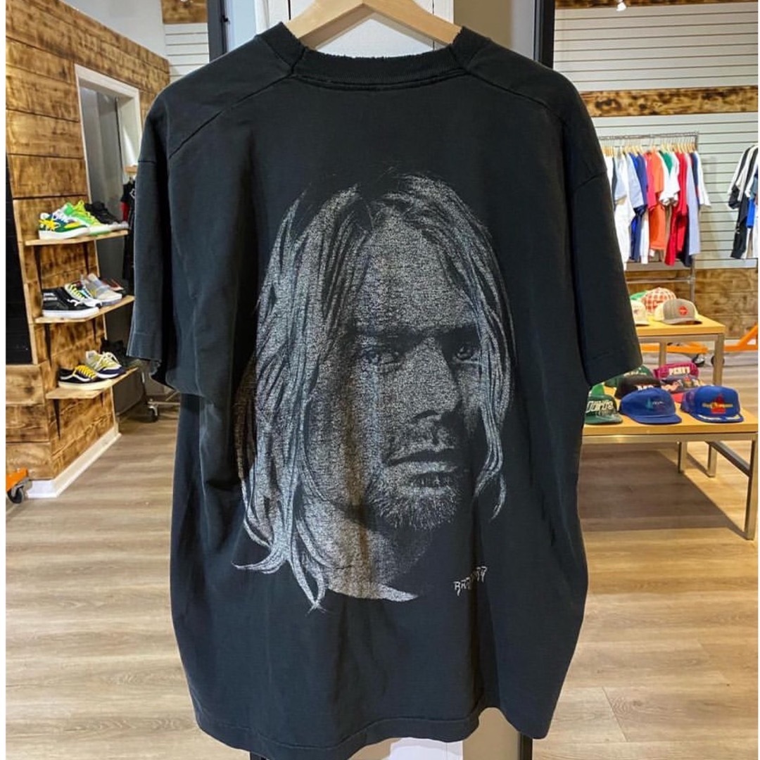 VINTAGE - 超希少&XL!VTG94'sニルヴァーナカートコバーンロック VINTAGE - 超希少&XL!VTG94'sニルヴァーナカートコバーンロック