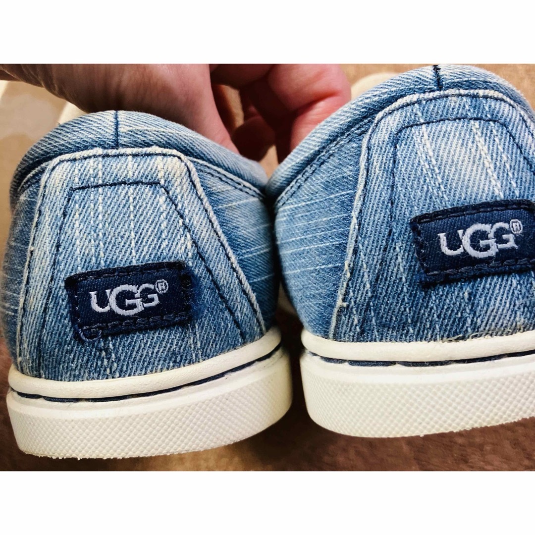 UGG - UGG☆アグ☆デニム☆スリッポン☆ロゴロゴ☆スニーカーの UGG - UGG☆アグ☆デニム☆スリッポン☆ロゴロゴ☆スニーカーの