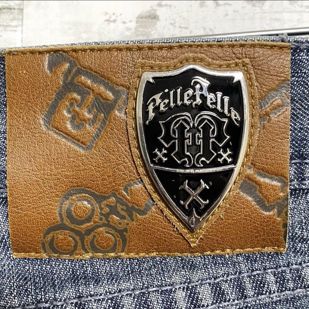 PELLE PELLE - 希少 90s 00s pellepelle 刺繍ロゴ スカル ワイド PELLE PELLE - 希少 90s 00s pellepelle 刺繍ロゴ スカル ワイド