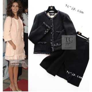 CHANEL - シャネル ジャケット スーツ CHANEL ブラック ブレイド CHANEL - シャネル ジャケット スーツ CHANEL ブラック ブレイド
