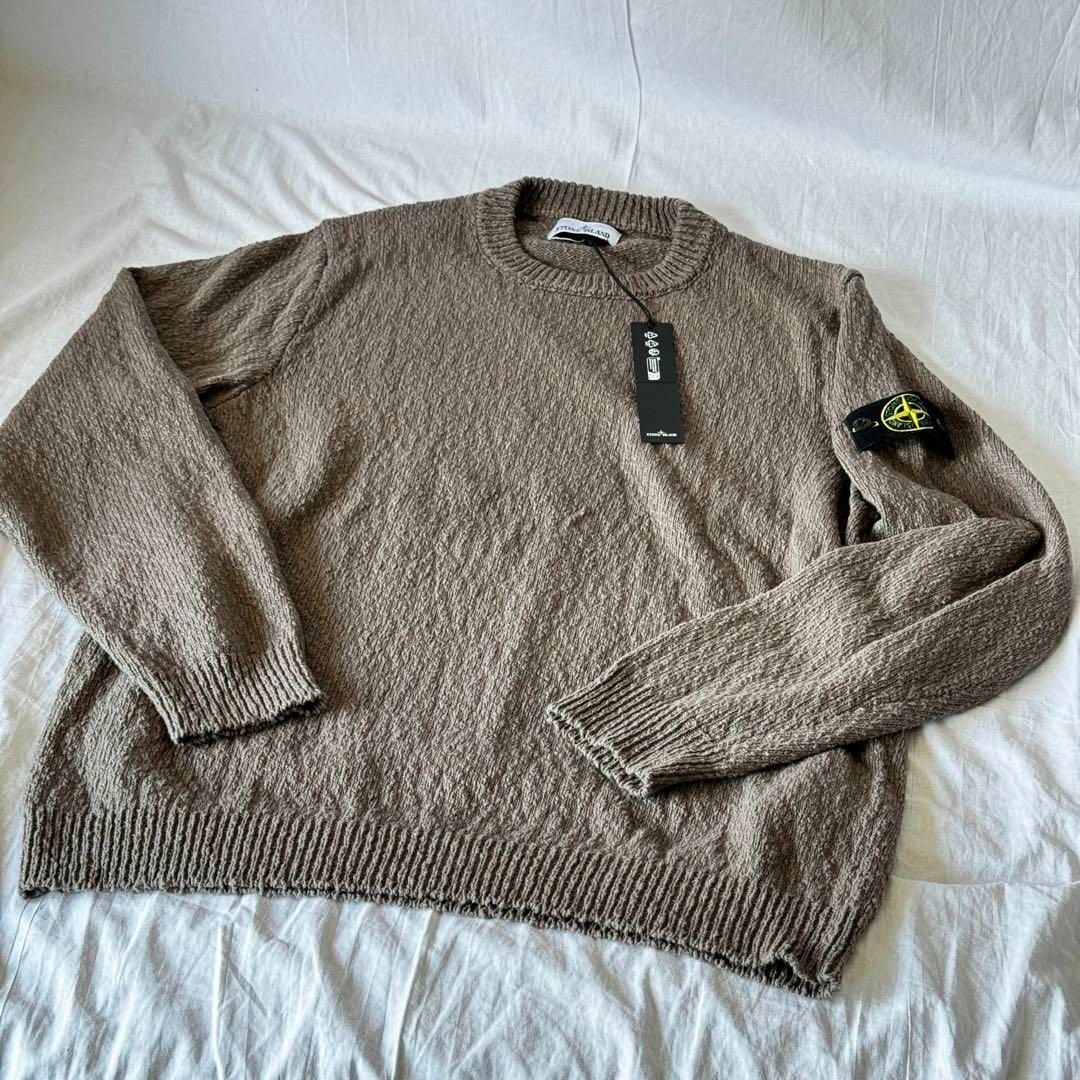 ストーンアイランド クルーネックニット ドープグレー 562B1 Lsize ストーンアイランド クルーネックニット ドープグレー 562B1 Lsize