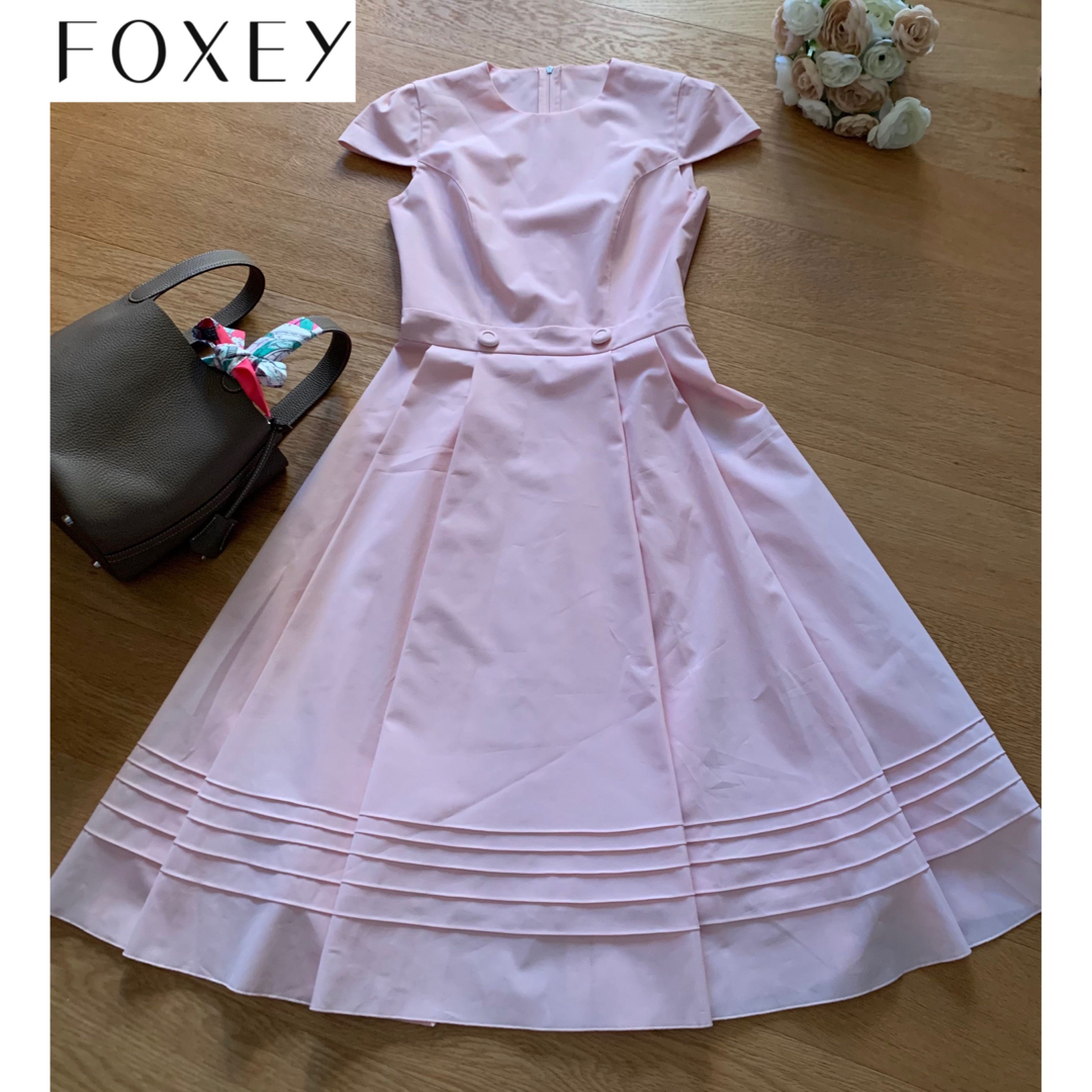 美品!フォクシーニューヨーク ワンピース ピンク 38 美品!フォクシーニューヨーク ワンピース ピンク 38