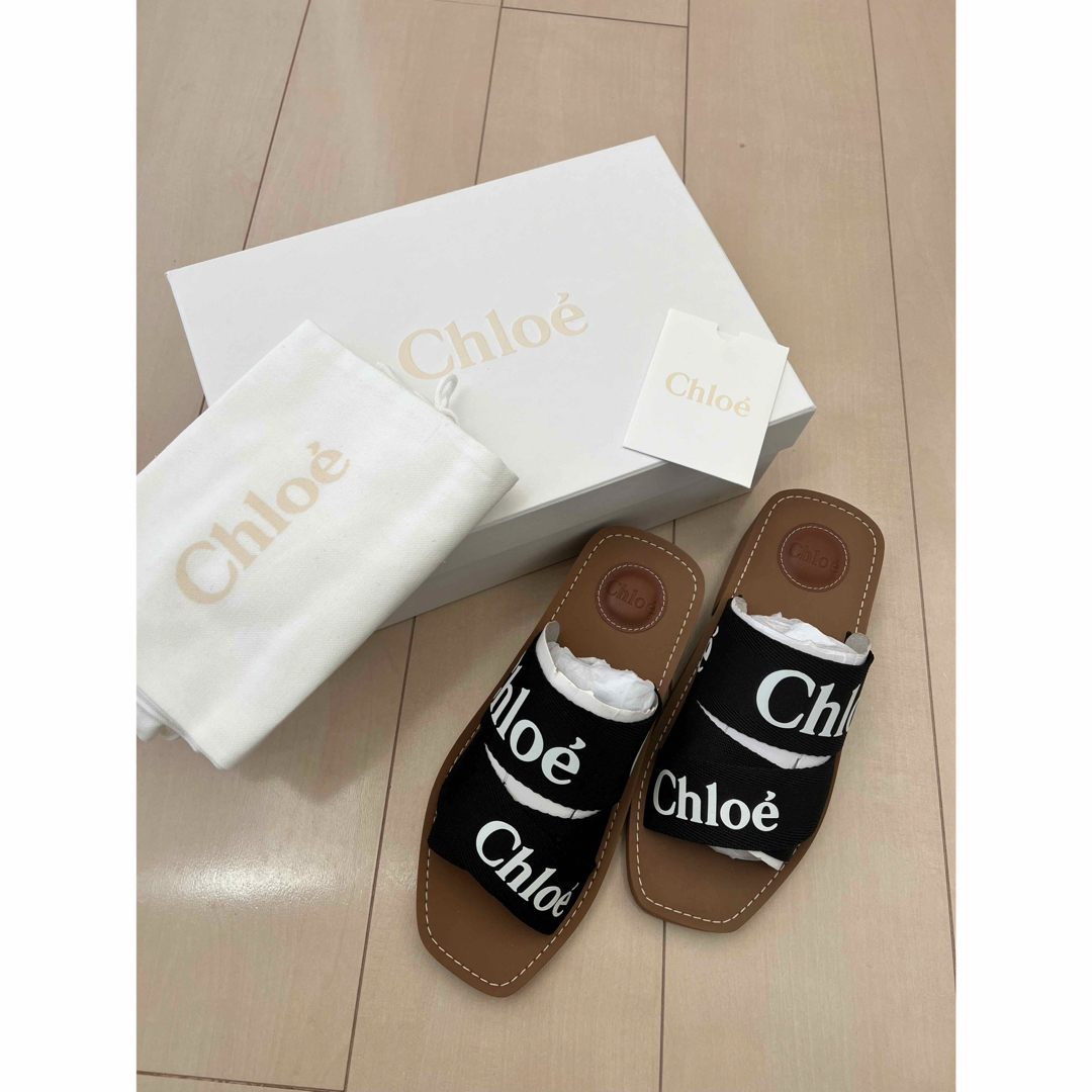 Chloe - クロエ WOODYヒールミュール ブラックの通販 by たぷ Chloe - クロエ WOODYヒールミュール ブラックの通販 by たぷ