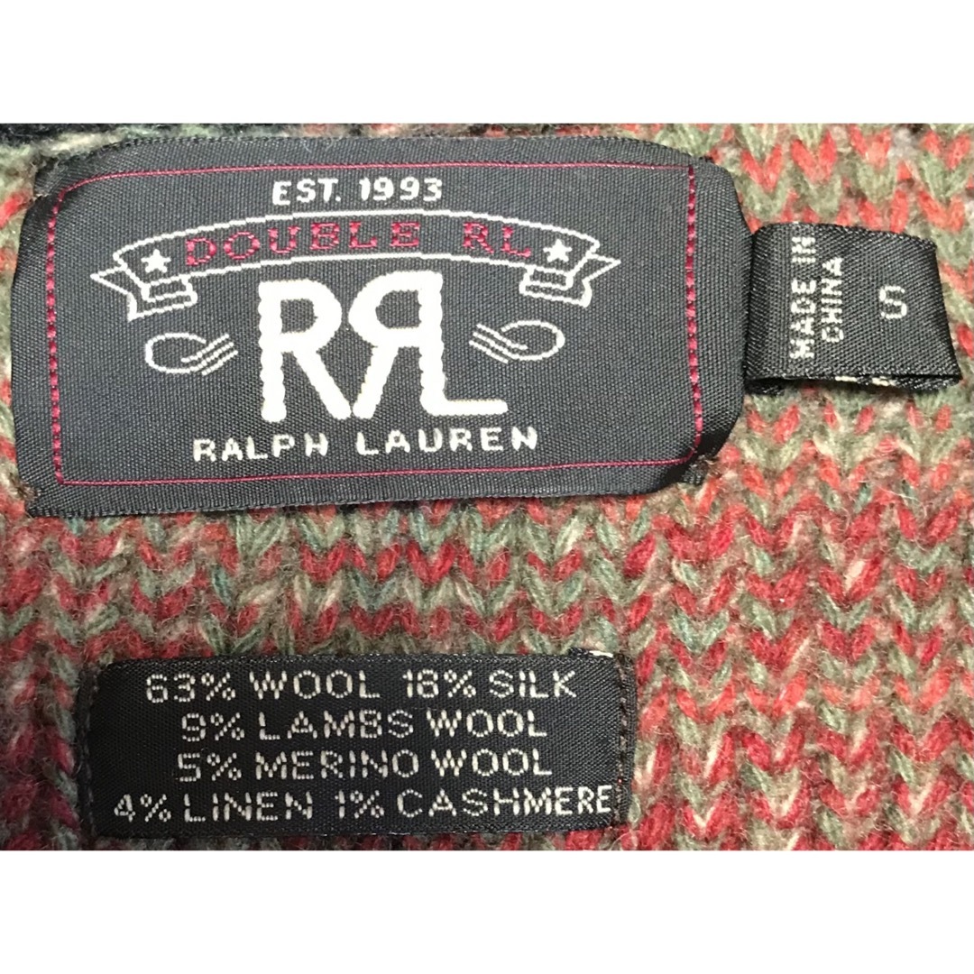 圧巻のサウスウエスタン柄 RRL ネイティブ柄 ニット ジャケット 圧巻のサウスウエスタン柄 RRL ネイティブ柄 ニット ジャケット