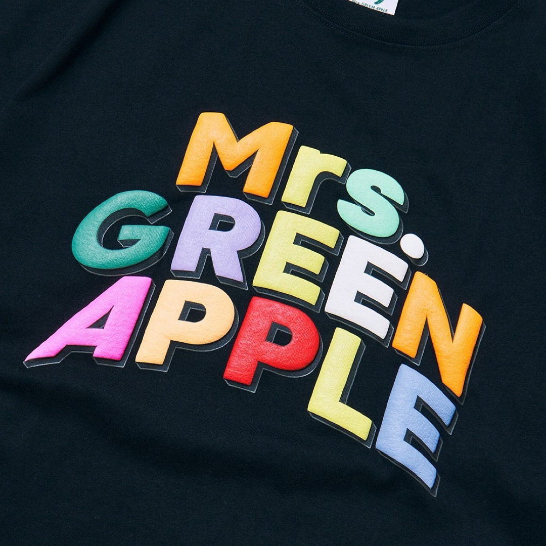 ミセスグリーンアップル mrs MGA Summer T-shirt 黒の通販 by ミセスグリーンアップル mrs MGA Summer T-shirt 黒の通販 by