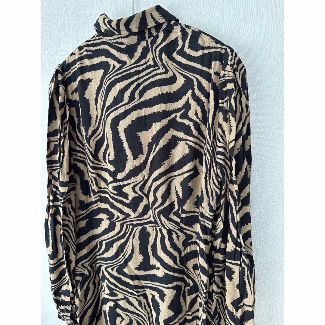 新品】GANNI ガニー タイガー 長袖ワンピース 新品】GANNI ガニー タイガー 長袖ワンピース