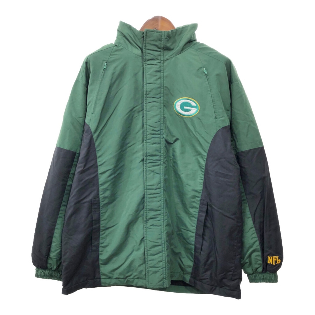 Green Bay 塗っ Packers フード付きスタジャン 90s Green Bay 塗っ Packers フード付きスタジャン 90s