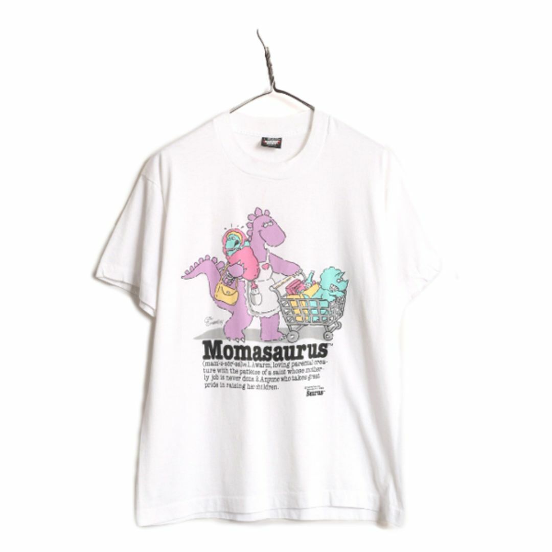 80s USA製 恐竜 キャラクター イラスト プリント Tシャツ メンズ 80s USA製 恐竜 キャラクター イラスト プリント Tシャツ メンズ