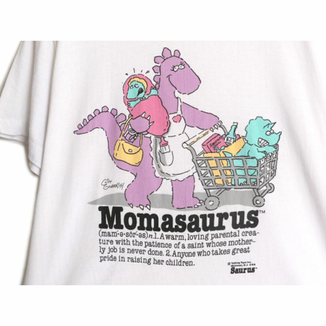 80s USA製 恐竜 キャラクター イラスト プリント Tシャツ メンズ 80s USA製 恐竜 キャラクター イラスト プリント Tシャツ メンズ