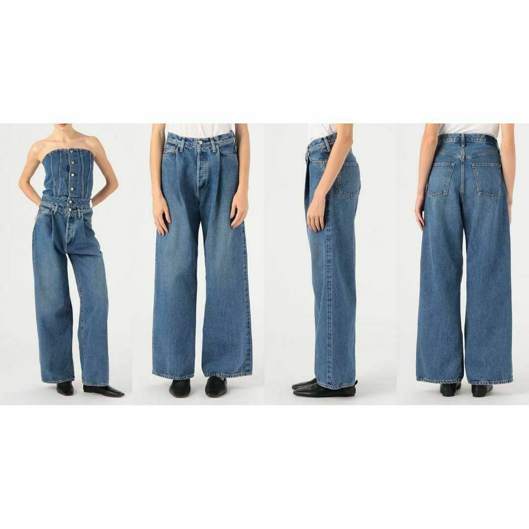 HYKE - 2 HYKE DENIM WIDE LEG JEANS ハイク ワイドデニムの通販 HYKE - 2 HYKE DENIM WIDE LEG JEANS ハイク ワイドデニムの通販