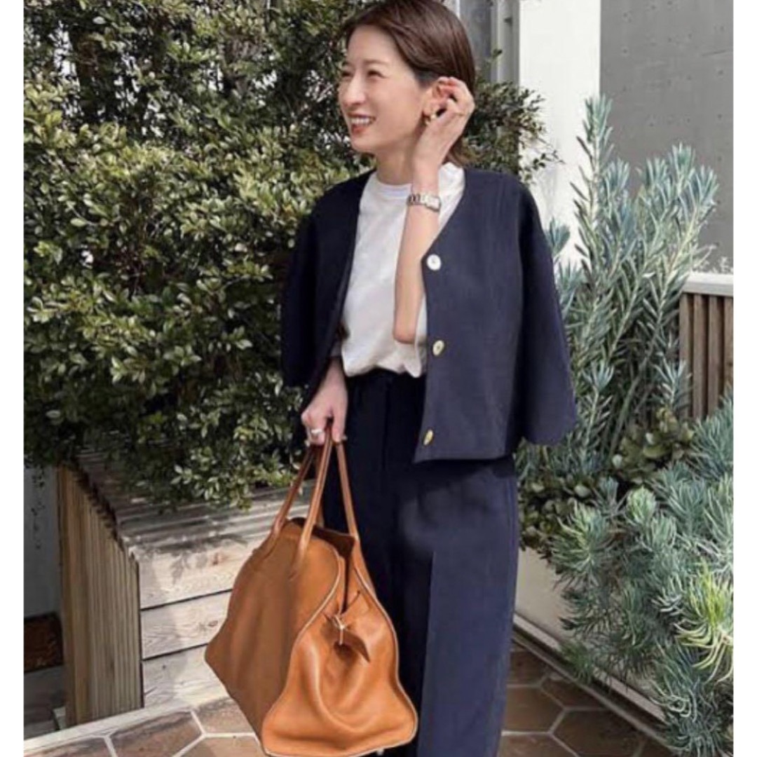 CLANE - CLANE V NECK COCOON SHORT JACKETの通販 by たくあん's CLANE - CLANE V NECK COCOON SHORT JACKETの通販 by たくあん's