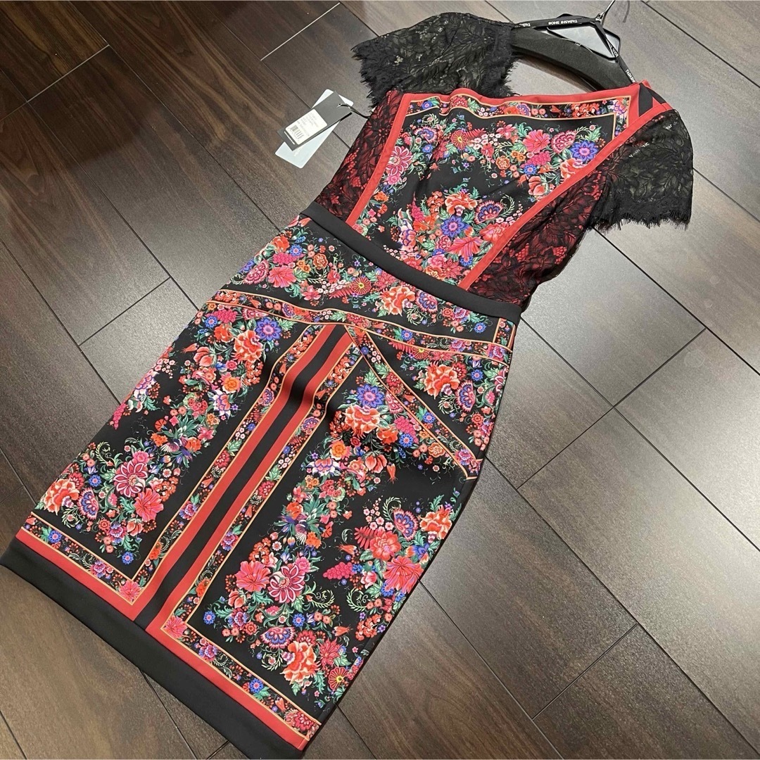 TADASHI SHOJI - TADASHI SHOJI 花柄 ボタニカルドレス TADASHI SHOJI - TADASHI SHOJI 花柄 ボタニカルドレス