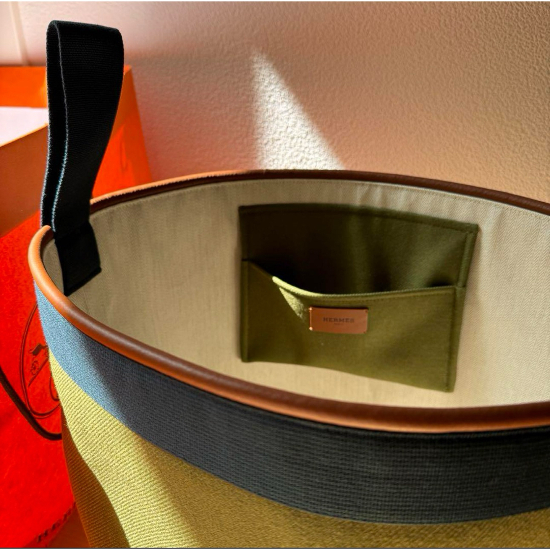 HERMES - 新品未使用 エルメス バスケット ウール 100% 物入れ HERMES - 新品未使用 エルメス バスケット ウール 100% 物入れ