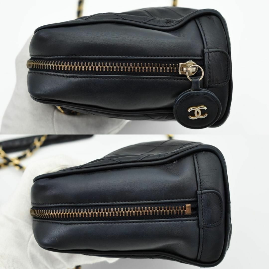 CHANEL - シャネル 美品 ビコローレ ラムスキン ミニ ダブル CHANEL - シャネル 美品 ビコローレ ラムスキン ミニ ダブル