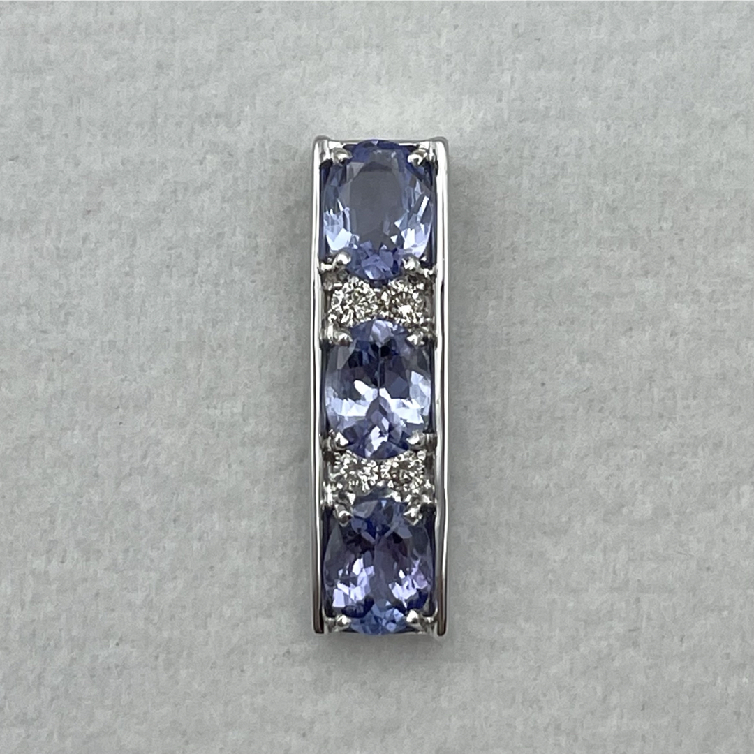 k18WG タンザナイト0.99ct ダイヤ0.08ct ペンダントトップ k18WG タンザナイト0.99ct ダイヤ0.08ct ペンダントトップ