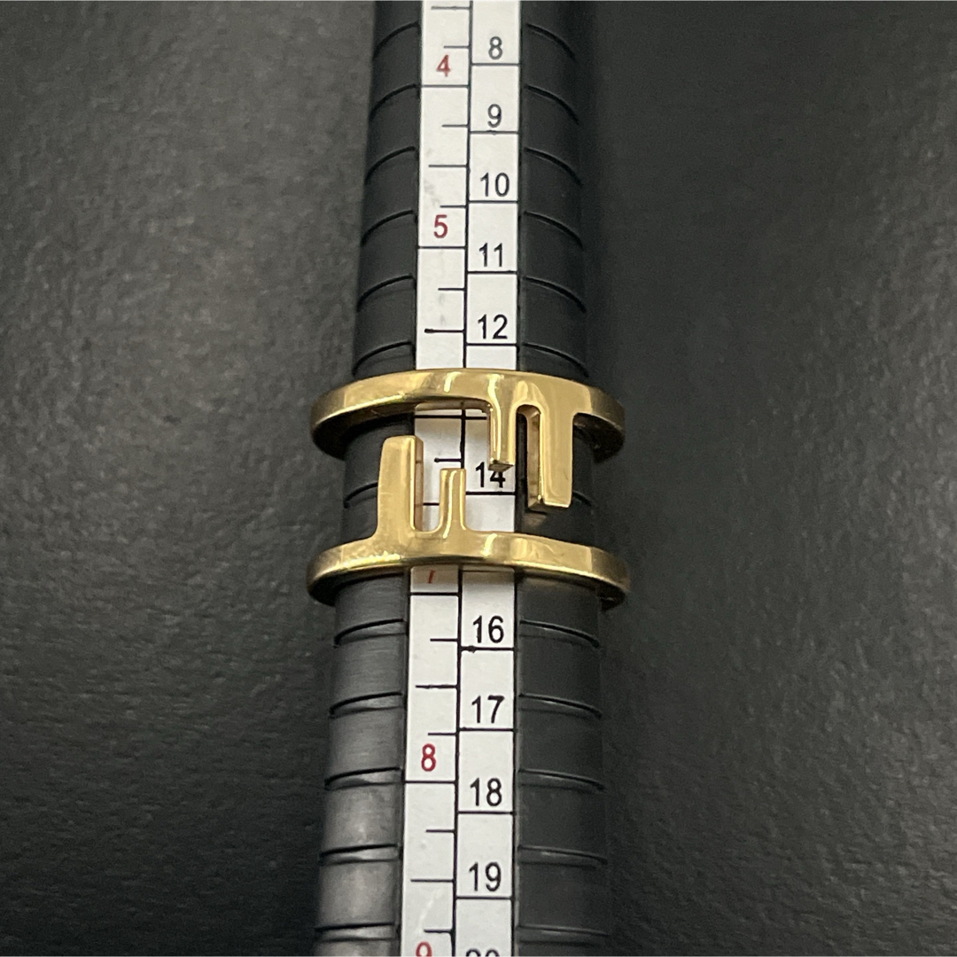 FENDI - FENDI フェンディ 指輪 リング オーロック FFロゴ FENDI - FENDI フェンディ 指輪 リング オーロック FFロゴ