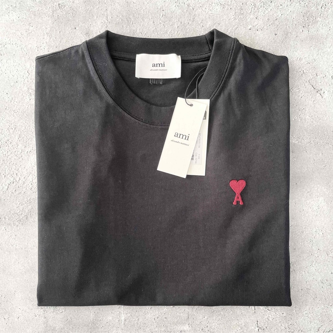 アミパリス定番刺繍ハート ワンポイントTシャツ新品未使用 アミパリス定番刺繍ハート ワンポイントTシャツ新品未使用