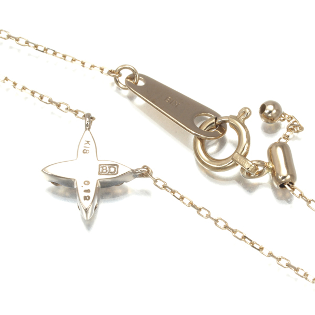 カシケイ ネックレス ダイヤ 0.12ct ネイキッドプチ K18BG の カシケイ ネックレス ダイヤ 0.12ct ネイキッドプチ K18BG の
