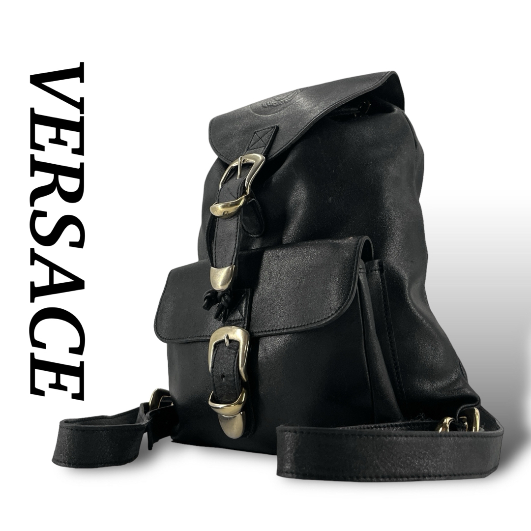 VERSACE - ヴェルサーチ リュック メデューサ 巾着 バックパック VERSACE - ヴェルサーチ リュック メデューサ 巾着 バックパック