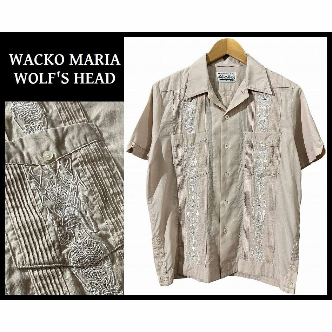 wackomaria 56 tattoo studio キューバシャツ 古し M wackomaria 56 tattoo studio キューバシャツ 古し M