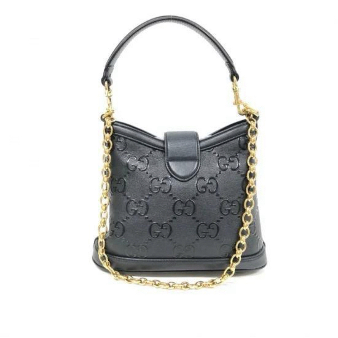 箱付 グッチ 675788 レザー GGアイコン 2way ショルダーバッグ 箱付 グッチ 675788 レザー GGアイコン 2way ショルダーバッグ