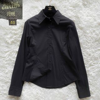 Jean-Paul GAULTIER(シャツ/ブラウス(長袖/七分) ・ ブラック Jean-Paul GAULTIER(シャツ/ブラウス(長袖/七分) ・ ブラック