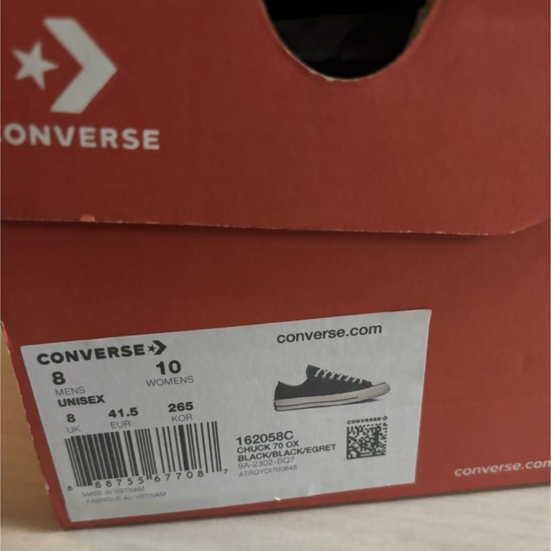 converse チャックテイラー ct70 26.5cm ブラック converse チャックテイラー ct70 26.5cm ブラック