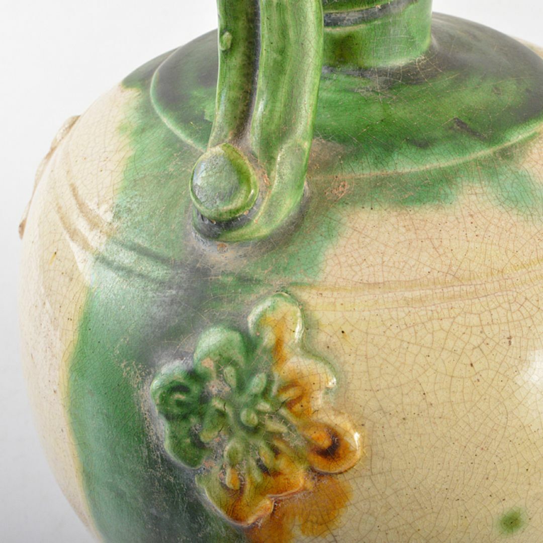 中国 遼三彩 花文瓶 執壷 水注瓶 V R7331Fの通販 by 中国 遼三彩 花文瓶 執壷 水注瓶 V R7331Fの通販 by