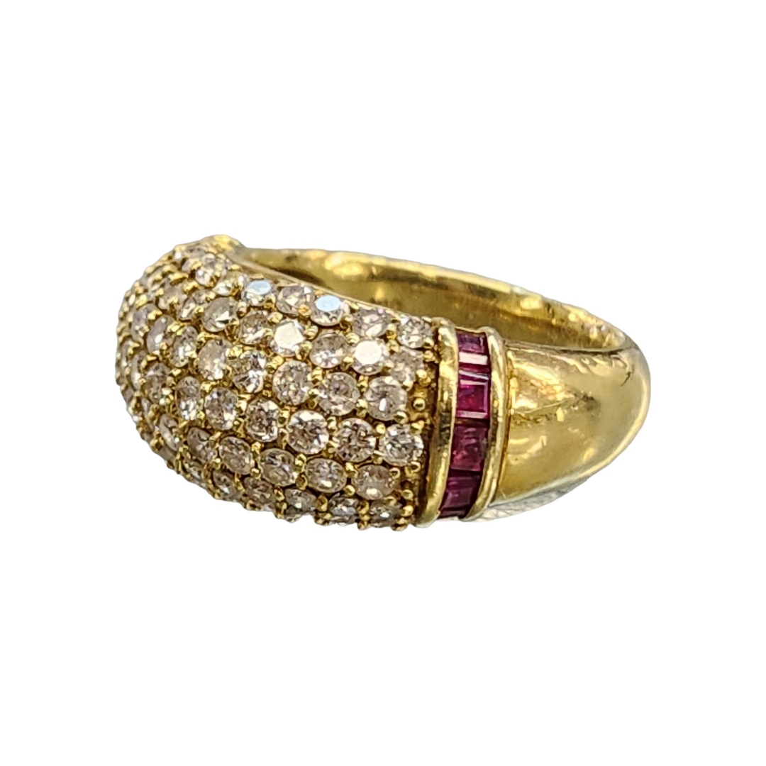 K18 ダイヤ 1.51ct リング レディース 18金 赤石 0.58ct K18 ダイヤ 1.51ct リング レディース 18金 赤石 0.58ct