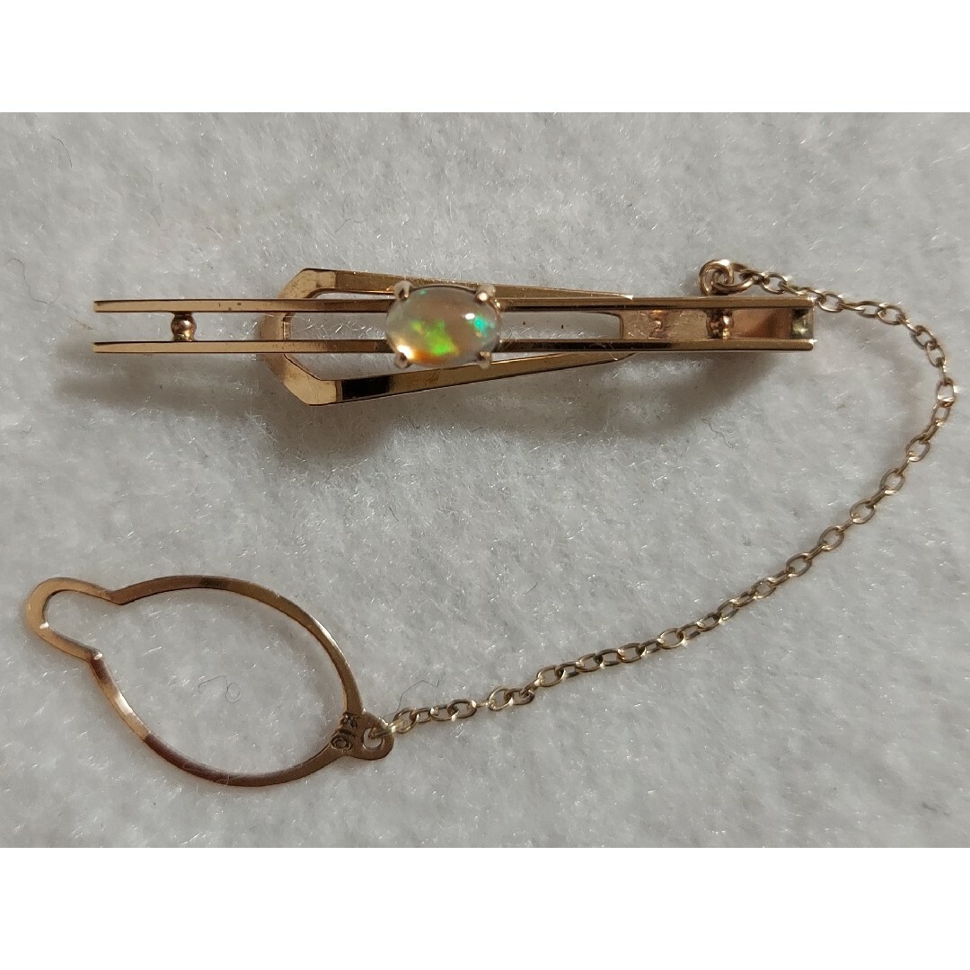 K10 オパールのネクタイピン K10 オパールのネクタイピン