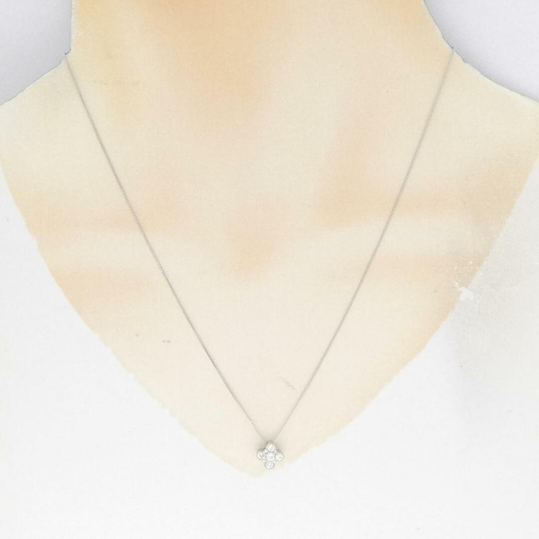 750WG/K18WG ダイヤモンド ネックレス 0.30CT 750WG/K18WG ダイヤモンド ネックレス 0.30CT
